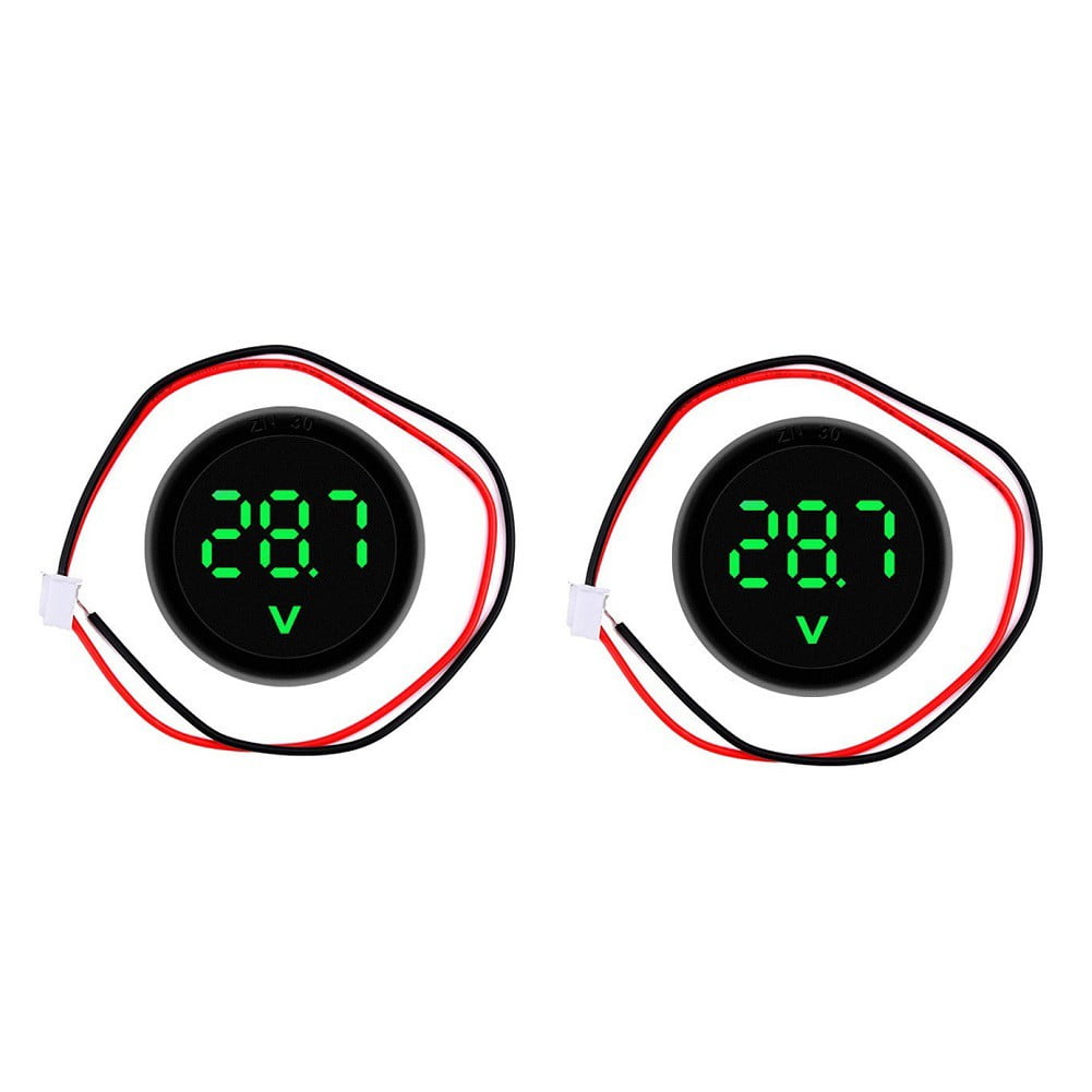 Easy Readout Digital Voltmeter Waterproof With Led Display Range Of Dc ...