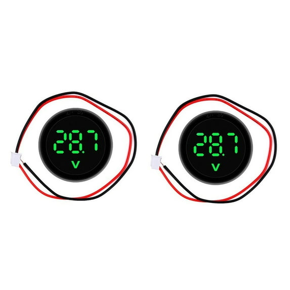 Easy Readout Digital Voltmeter Waterproof With Led Display Range Of Dc ...