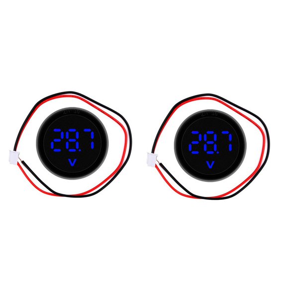 Easy Readout Digital Voltmeter Waterproof With Led Display Range Of Dc ...