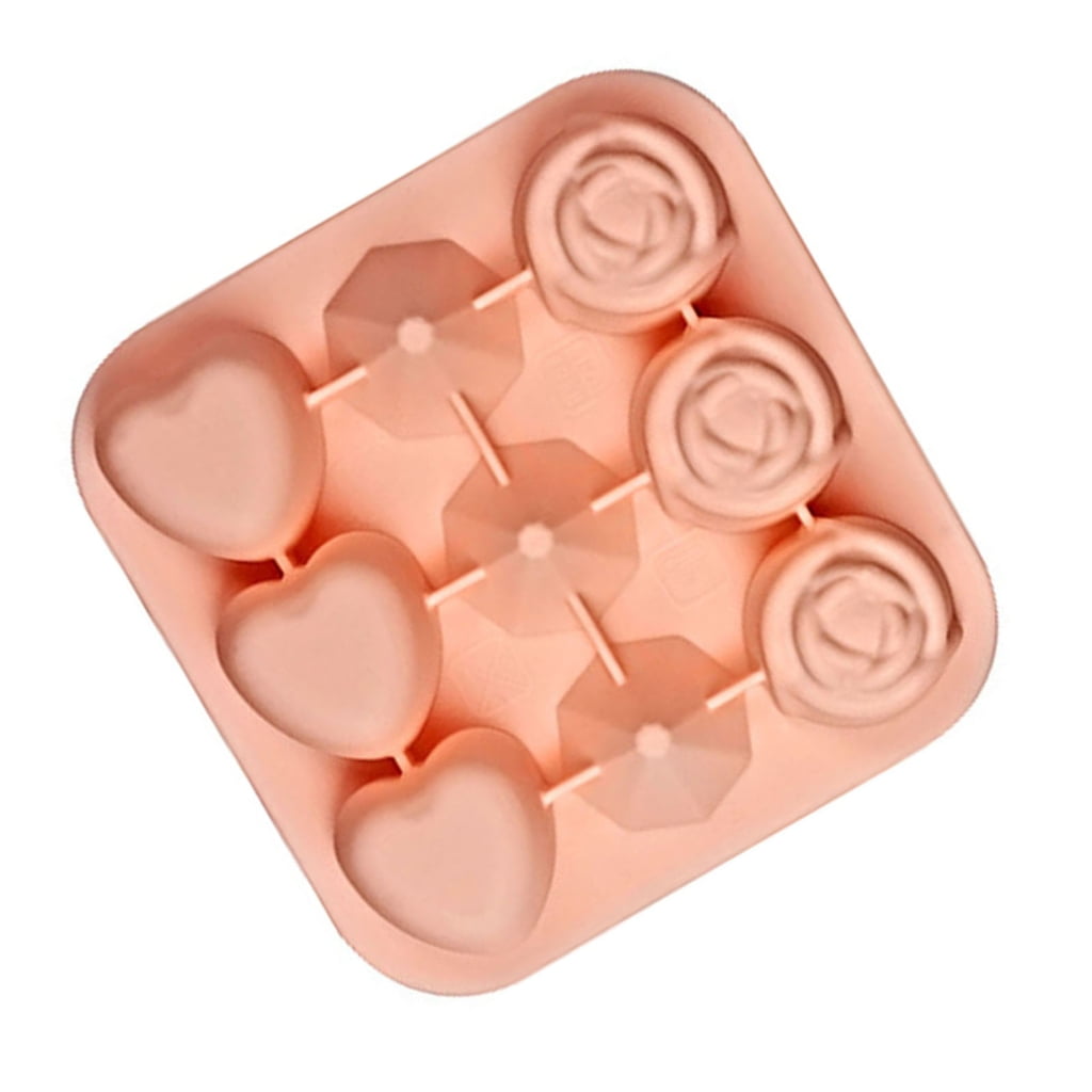 Easy Release Ice Cube Mold Rose HeartD1am0ndIce Cube Tray Flexible ...