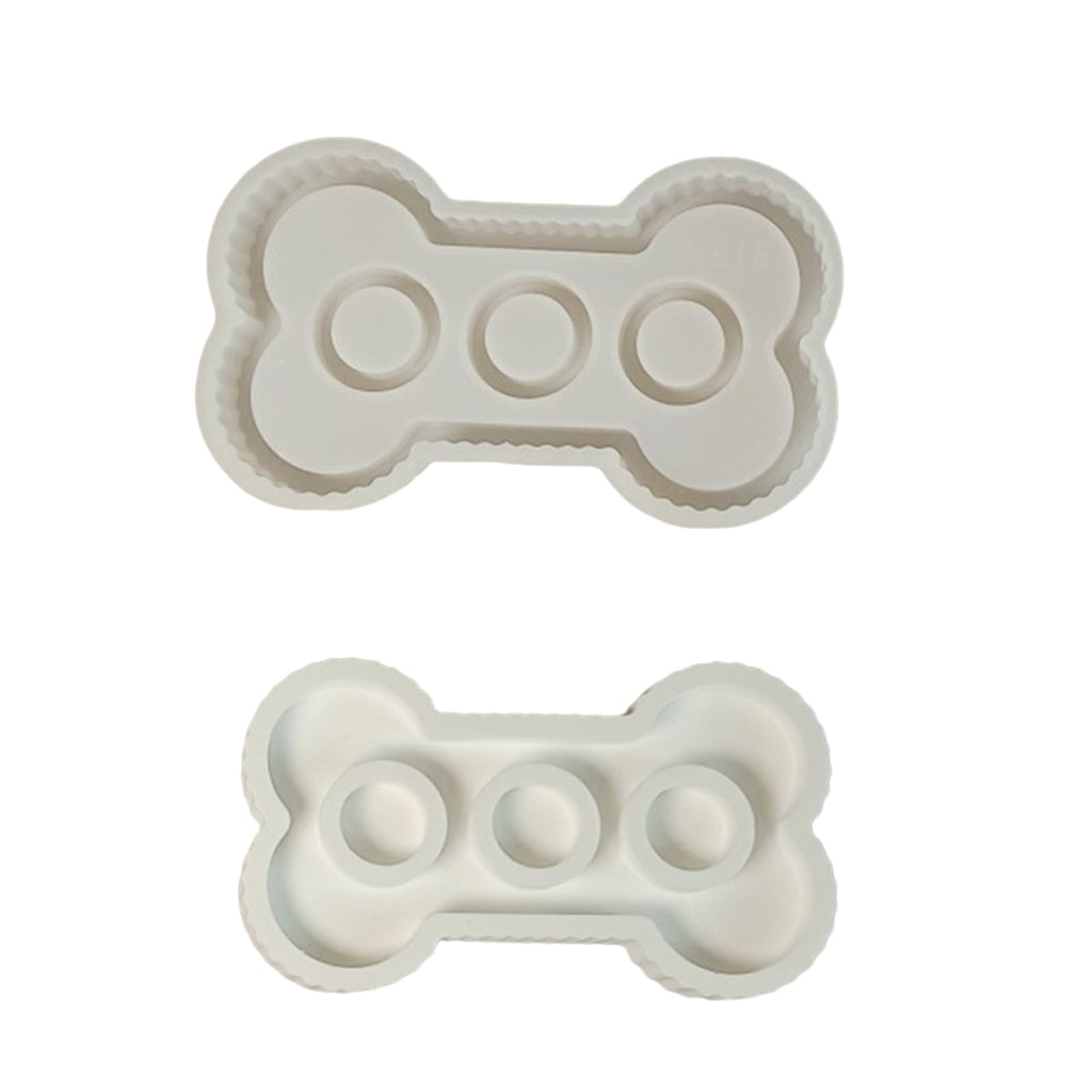 Easy Release Silicone Mold for Crafting Candle Holder Dog Bone Shaped ...