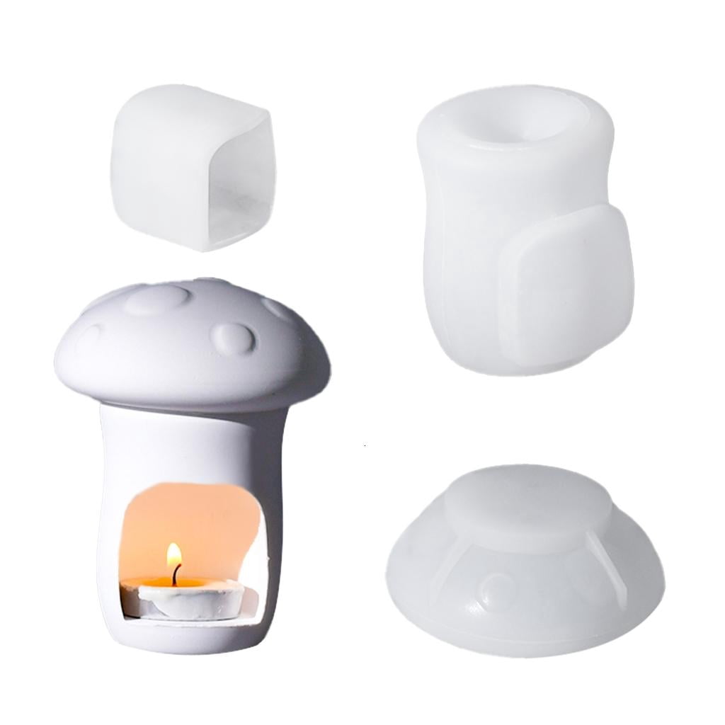 Easy Release Silicone Mold for Handmade Hollow Mushroom Candlestick ...