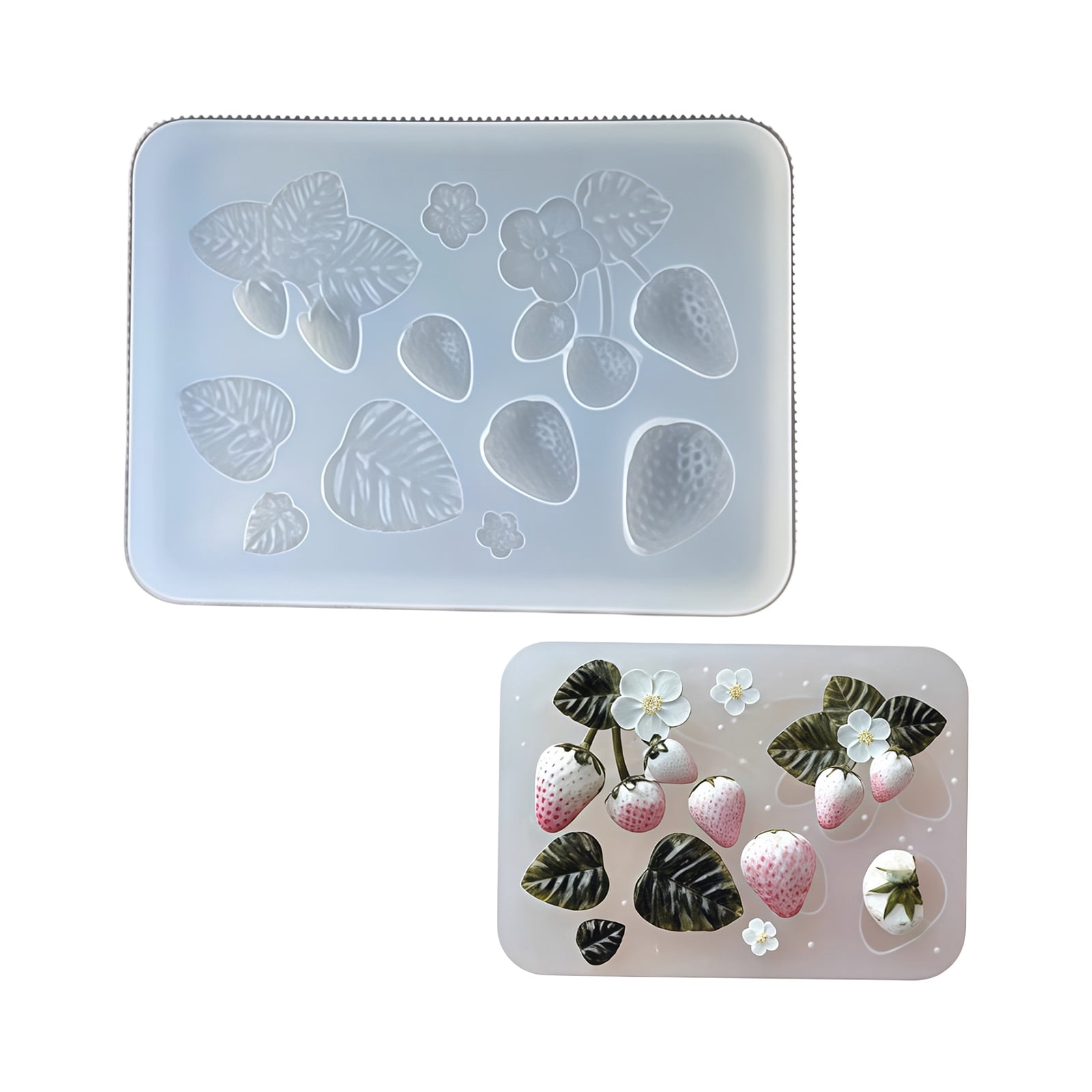 Easy Releases Silicone Strawberry Mould For Crafting Unique Resin ...