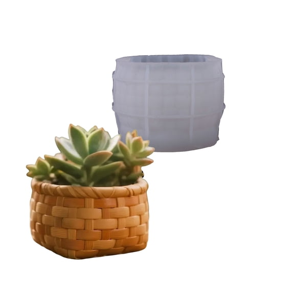 Easy Releasing Silicone Woven basket Mold Detailed Design for Resin ...