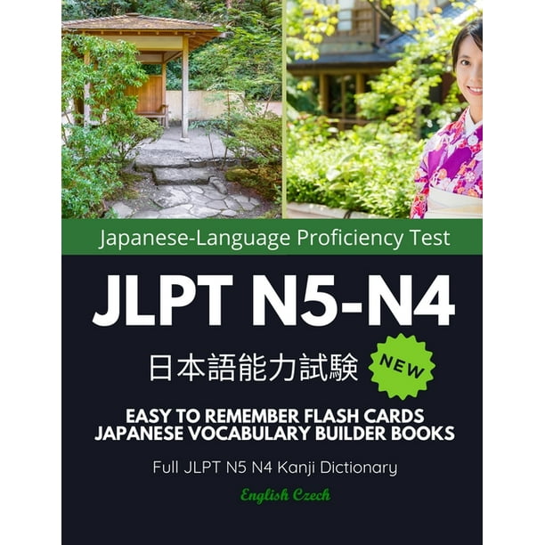 Easy to Remember Flash Cards Japanese Vocabulary Builder Books. Full JLPT N5 N4 Kanji Dictionary ...
