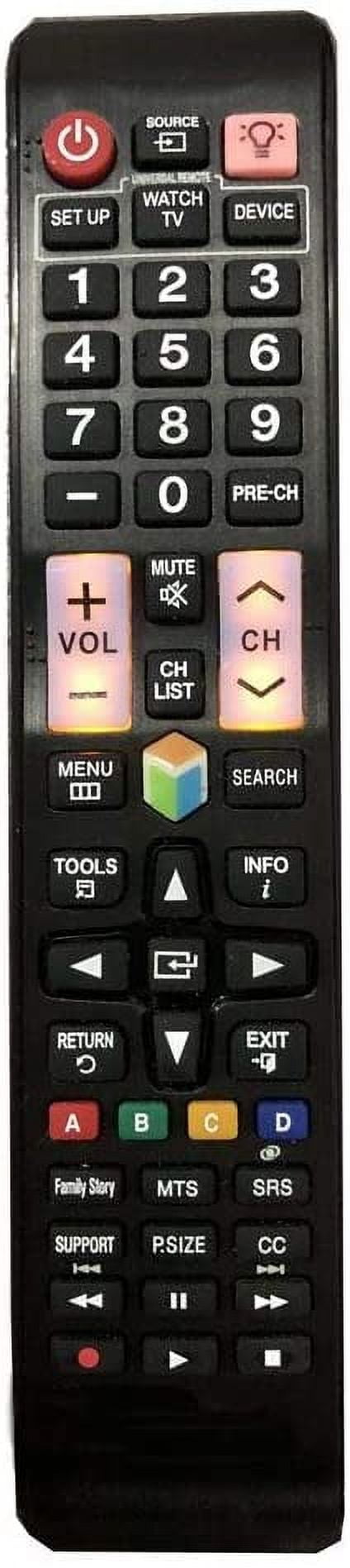 Easy Replacement Remote Control Fit for Samsung BN59-01198X UN32F5050AF ...