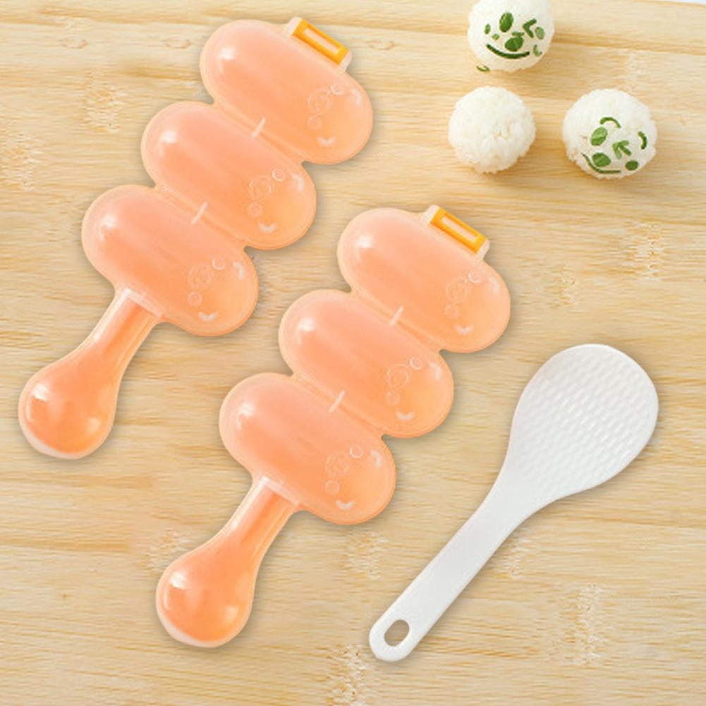 Easy Rice Ball Maker Mold for Onigiri & Sushi, Reusable Shaker Kit with ...