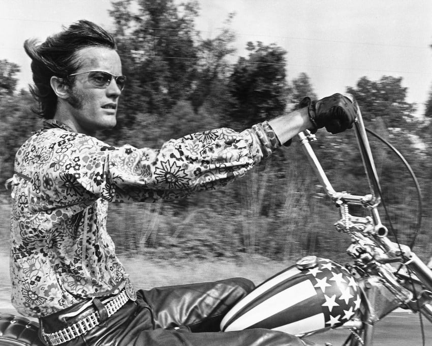 Easy Rider Print Peter Fonda On Bike Rare 24x36 Classic Hollywood ...