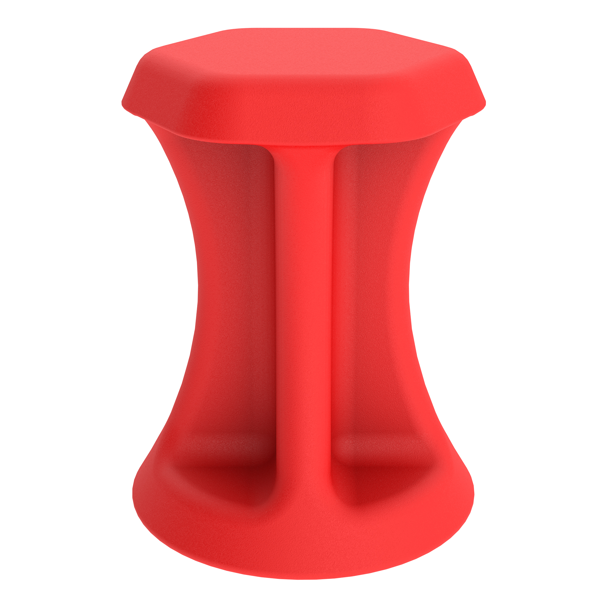 Modern Minimalist Low Small Plastic Round Stool, Orange - Walmart.com