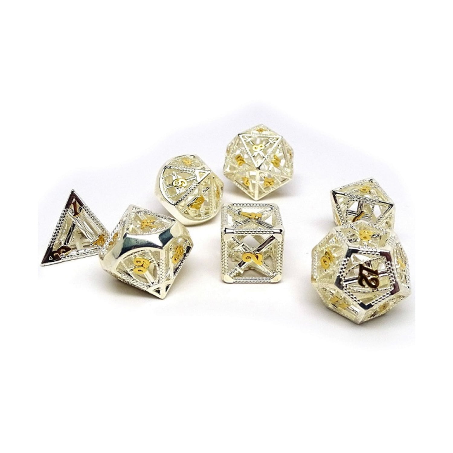 Easy Roller Dice Hollow Dice of Divine Retribution - Silver (7) New ...