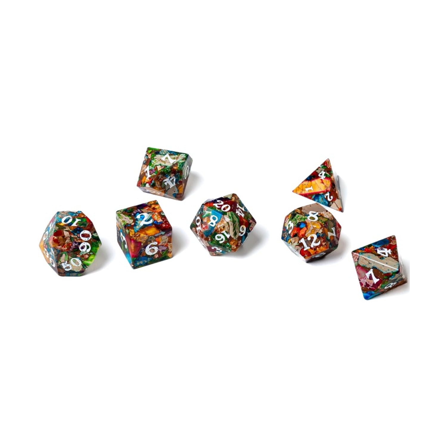 Easy Roller Dice Poly Set - Dancing Lights (7) New - Walmart.com
