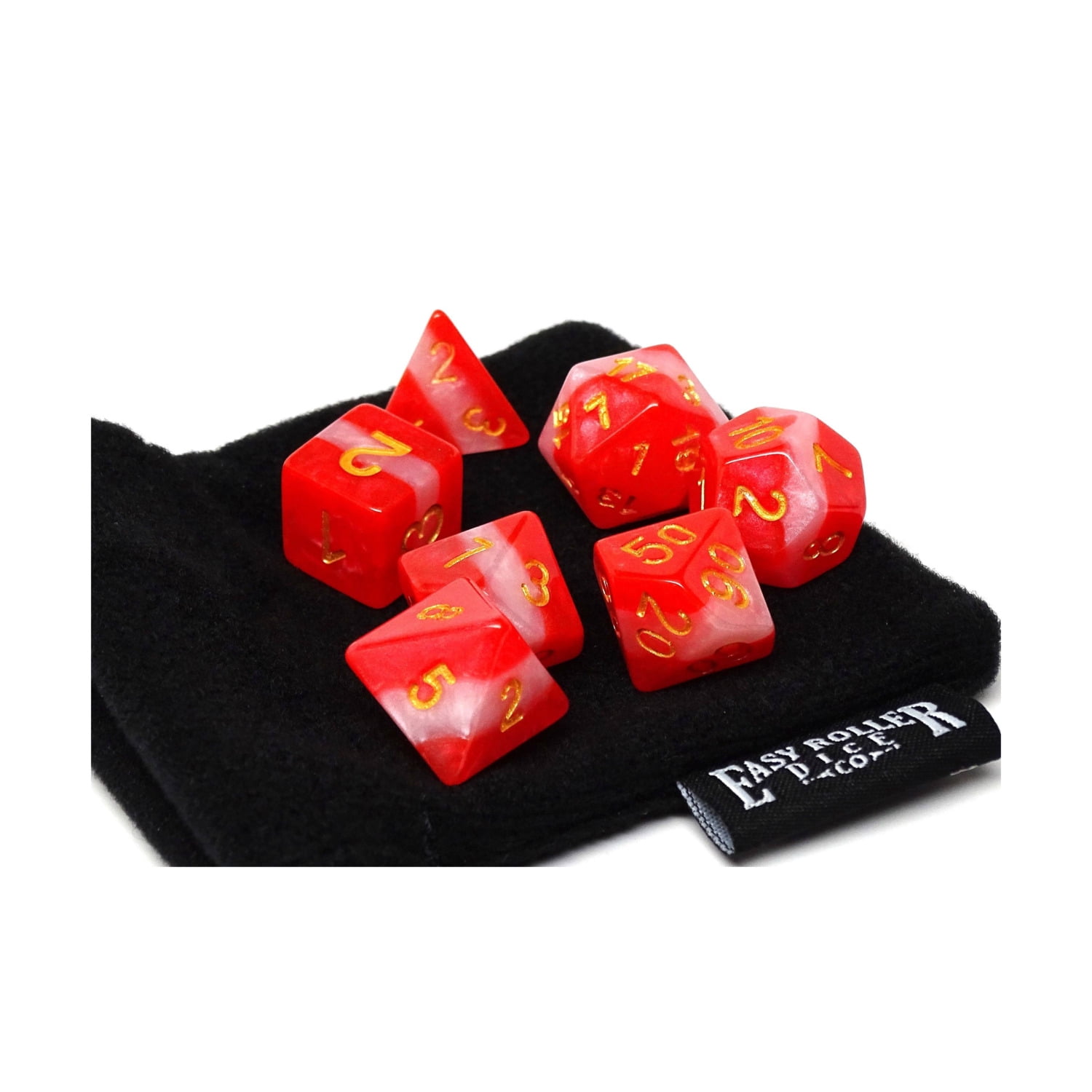 Easy Roller Dice Red and Ivory w/Gold New - Walmart.com