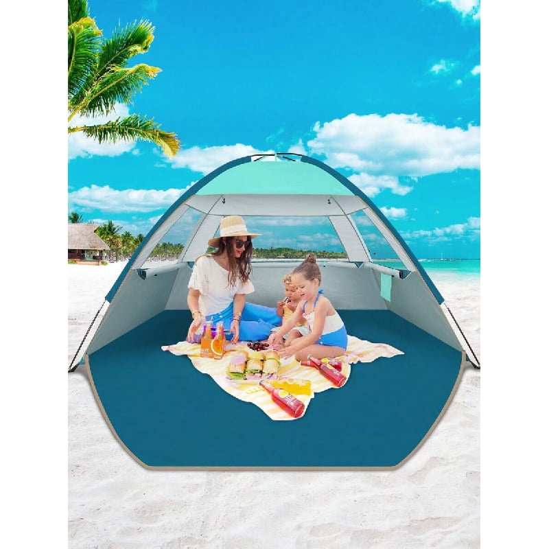 Easy Setup for Hassle - Free Use COMMOUDS Beach Tent Sun Shade, UPF 50 ...