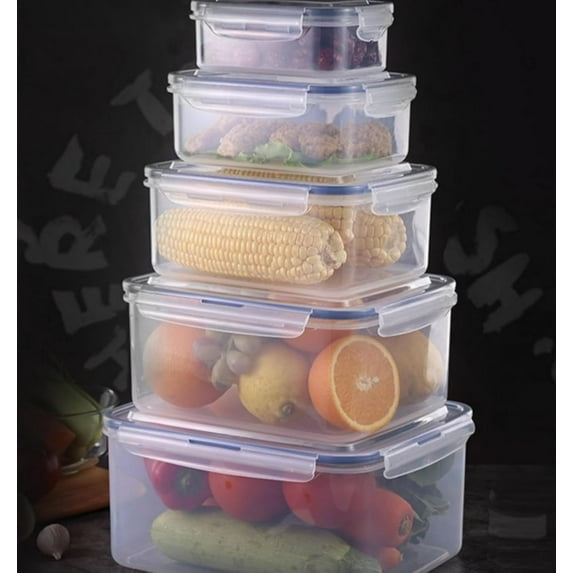 Easy Snap Lids Containers, Various Sizes Ranging From Small To Large ...