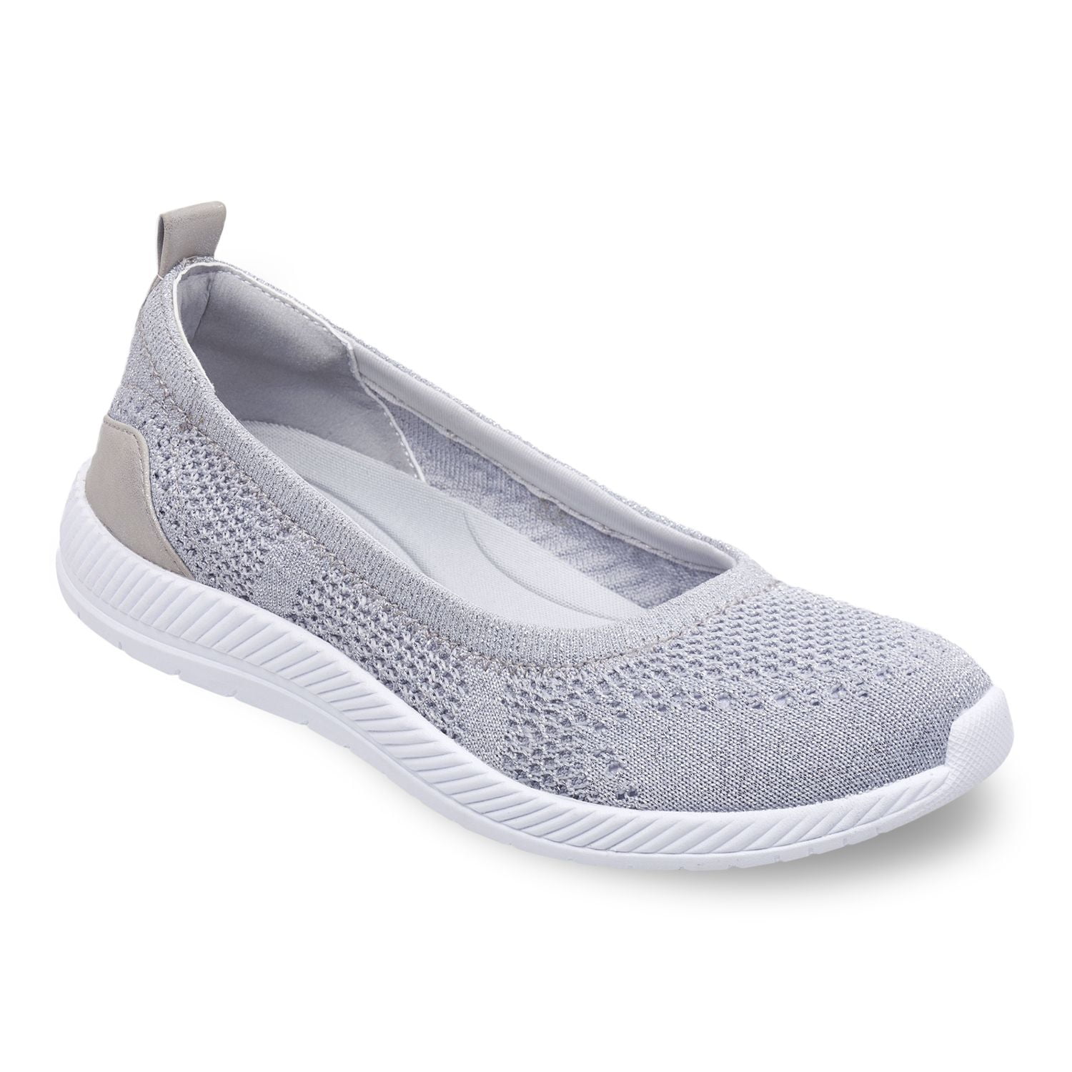 Easy Spirit Glitz Women's Skimmer Flats Color: Silver Size: 7.5 XW ...