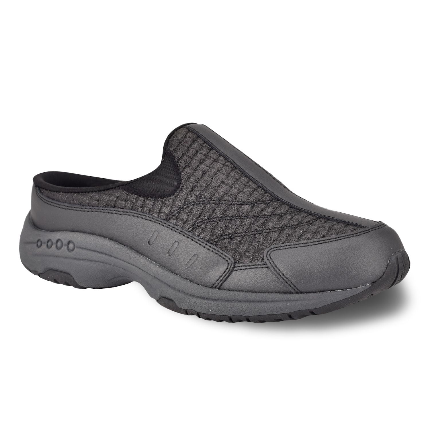 Easy Spirit Traveltime Women's Fashion Mules Color: Pearlized Black ...