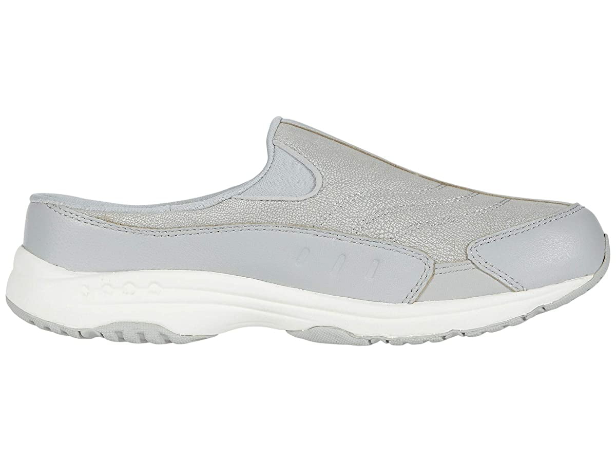 Easy Spirit Traveltime Women's Leather Mules Color: Gray Size: 12 ...