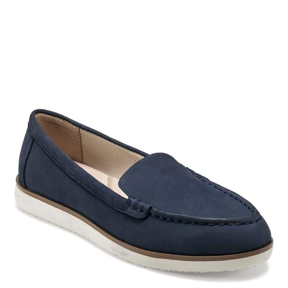 Easy Spirit Women's Shutter Loafer, Navy Nubuck, 7 Wide - Walmart.com