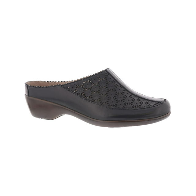 Easy Spirit Womens Dusk Leather Slip On Mules - Walmart.com