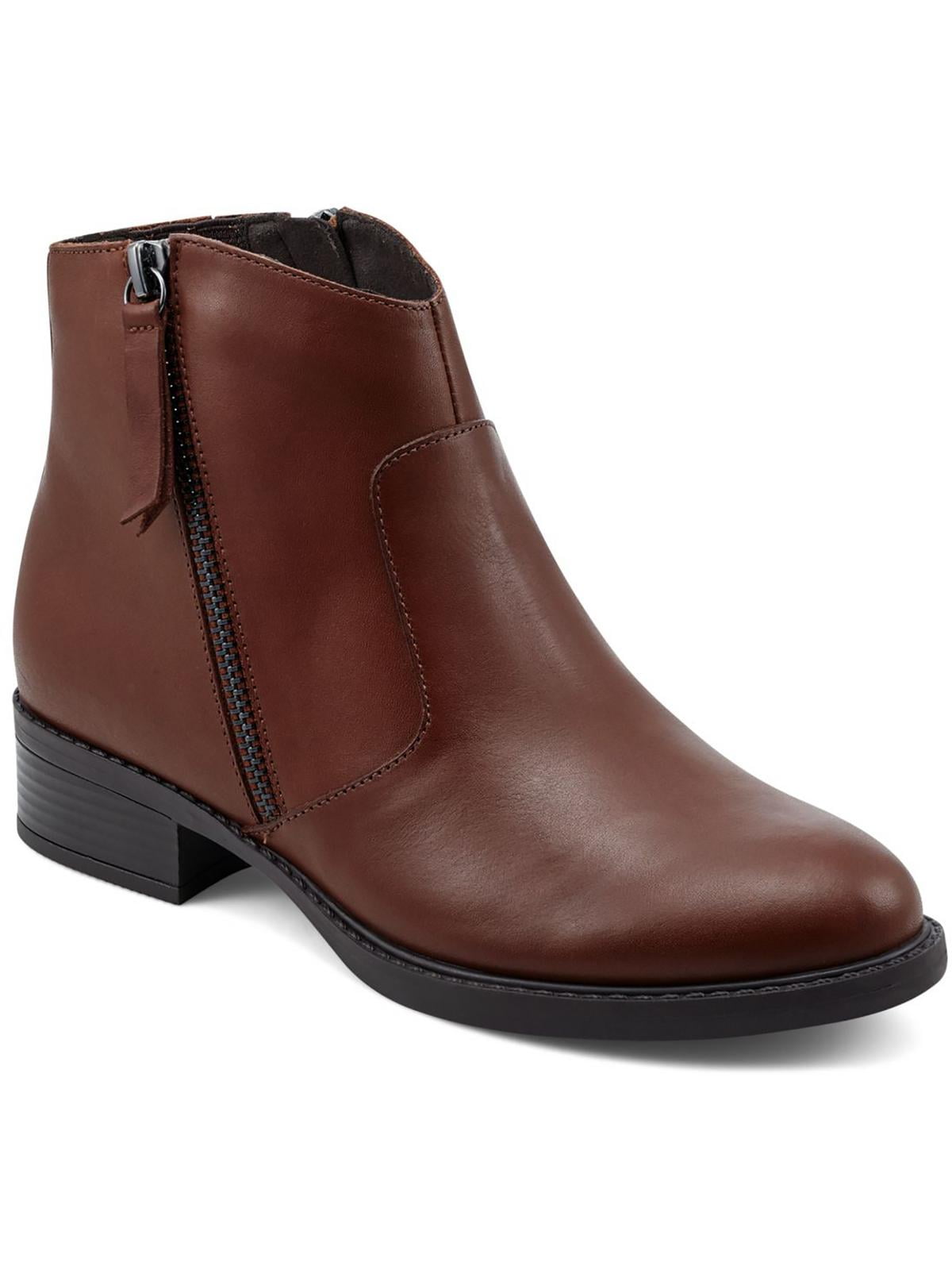 Easy Spirit Womens Lacy Leather Round Toe Ankle Boots - Walmart.com