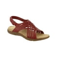 Easy Spirit Womens Mar Leather Slingback Flat Sandals - Walmart.com