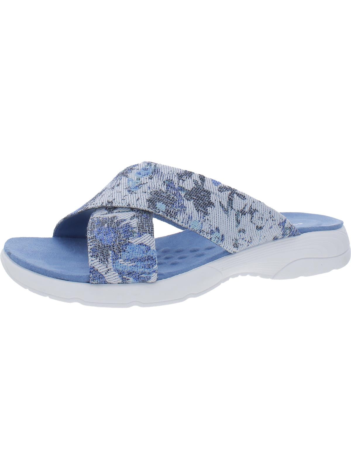 Easy Spirit Womens Taite 2 Woven Slip On Slide Sandals - Walmart.com