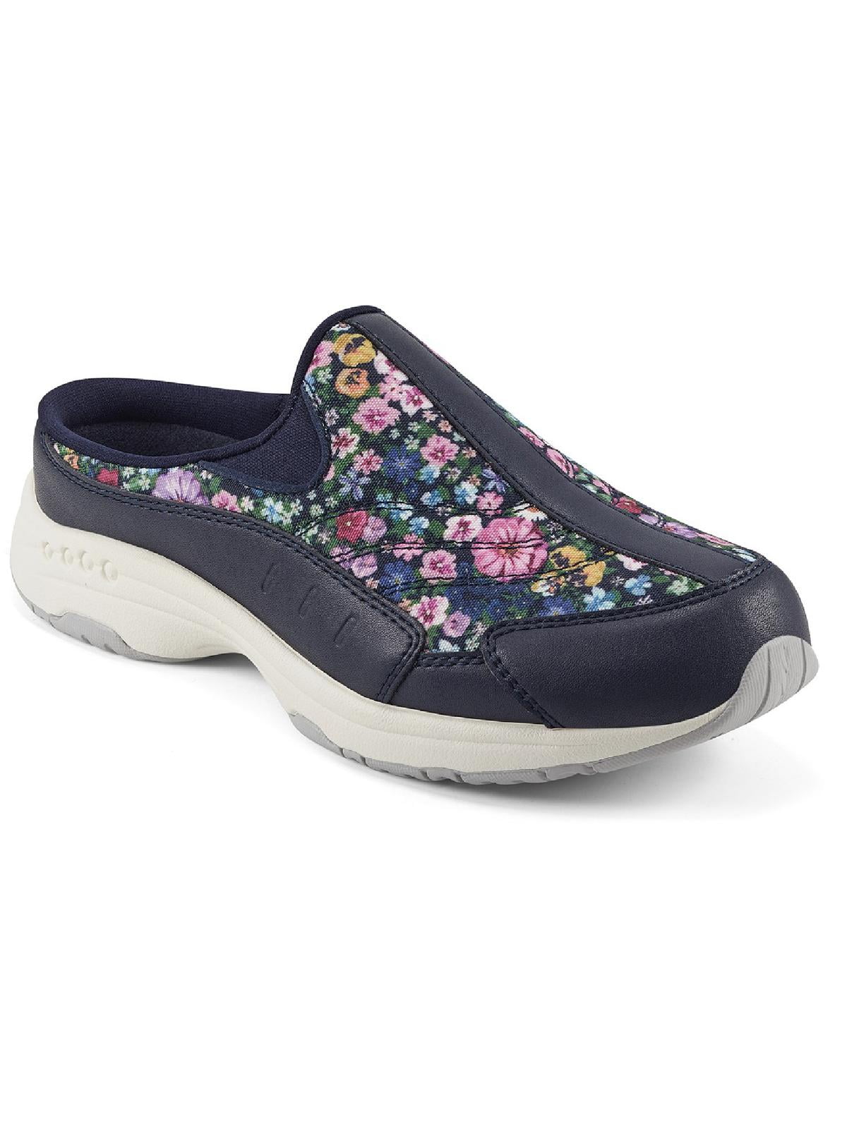 Easy Spirit Womens Travel Time 594 Leather Printed Clogs - Walmart.com