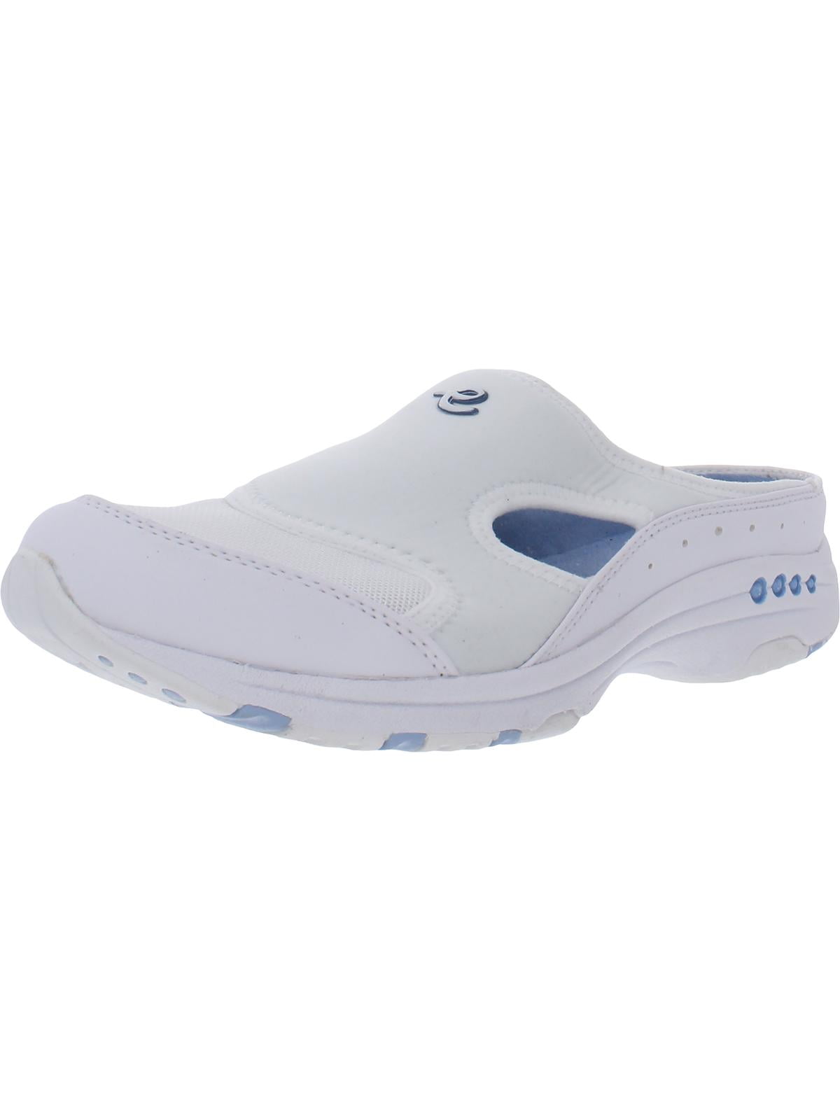 Easy Spirit Womens Traver2 Mesh Slip On Clogs White 7 Wide (C,D,W ...