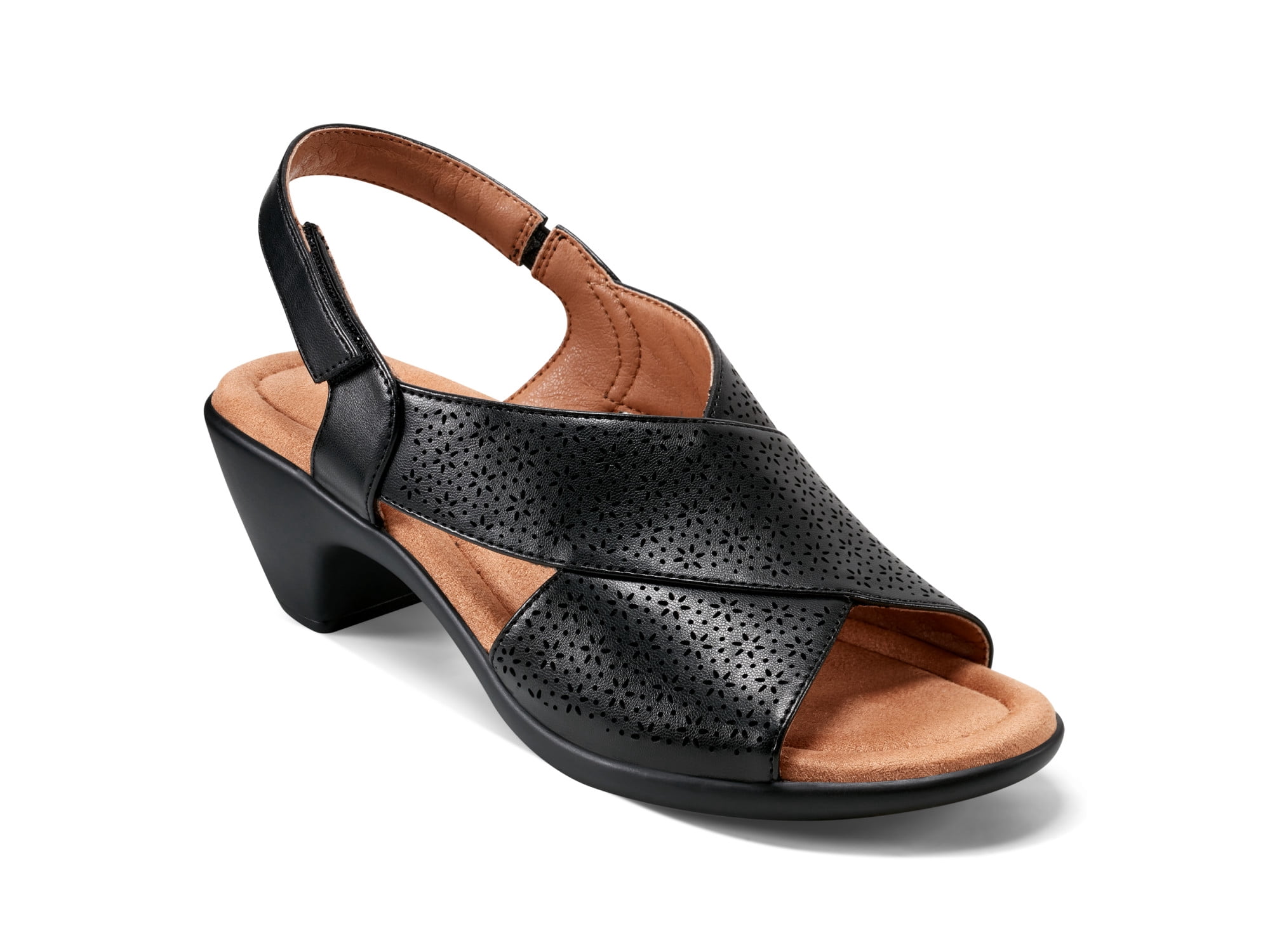 Easy Spirit Women's Cecee Heeled Sandal, Wide Width Available - Walmart.com