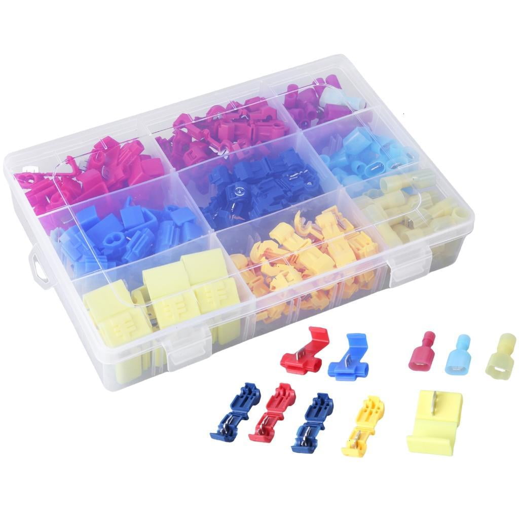 Self Stripping Crimp Wire Connectors T Tap Spade Electrical Terminals ...