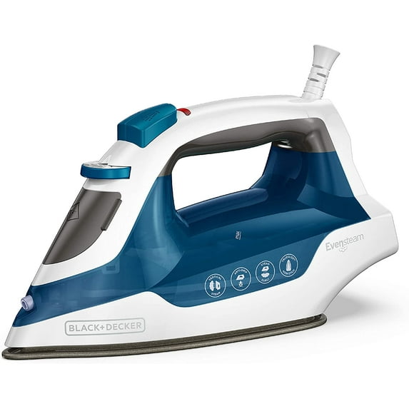 Easy Steam Compact Iron, IR06V, Dual Position Cord, TrueGlide Non-Stick ...