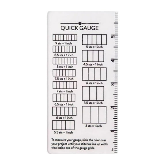 Easy Stitch Gauge Measurement: Quick Gauge Ruler (No Counting) Tool ...
