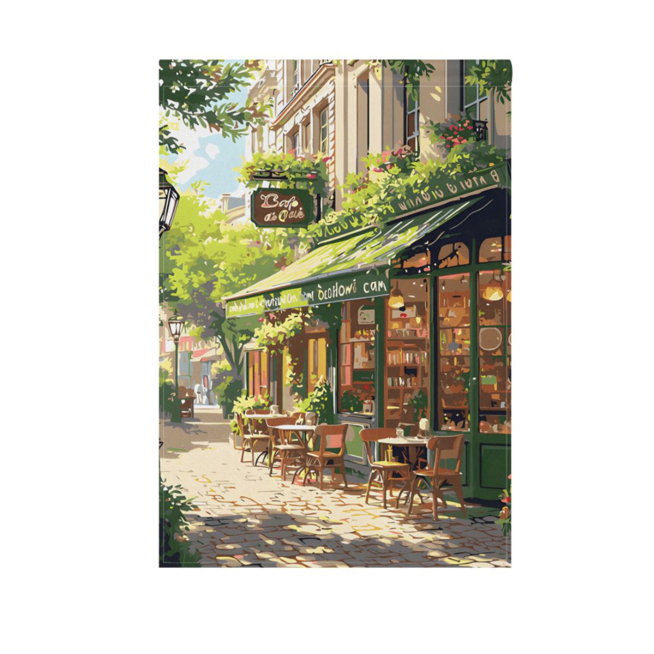 Easy Street Cafe Adult Garden Flag Double Sided 12 x 18/28 x 40 Inch ...