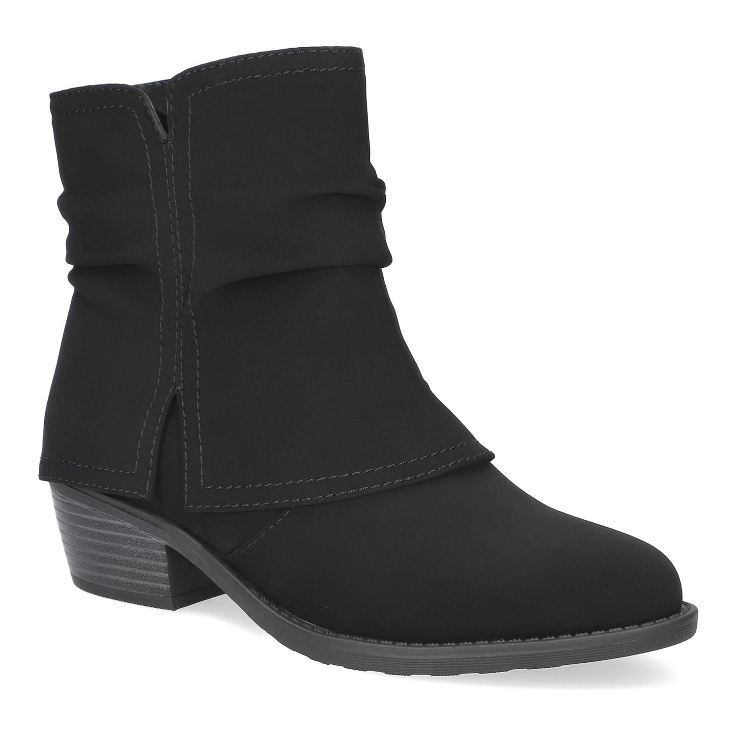 Easy Street Kudos Women's Block Heel Ankle Boots Color: Black Lamy Size ...