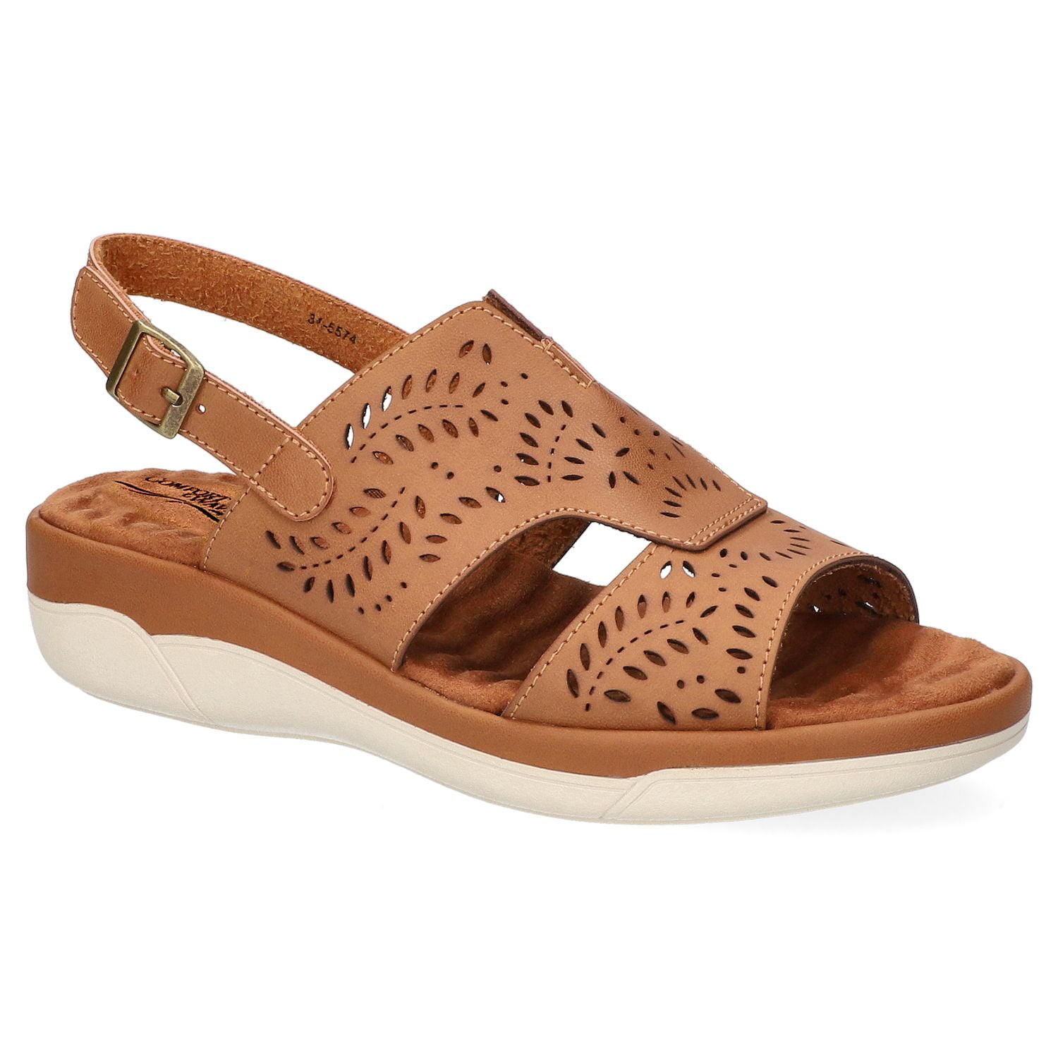 Easy Street Primrose Women's Comfort Platform Slingback Sandals Color ...