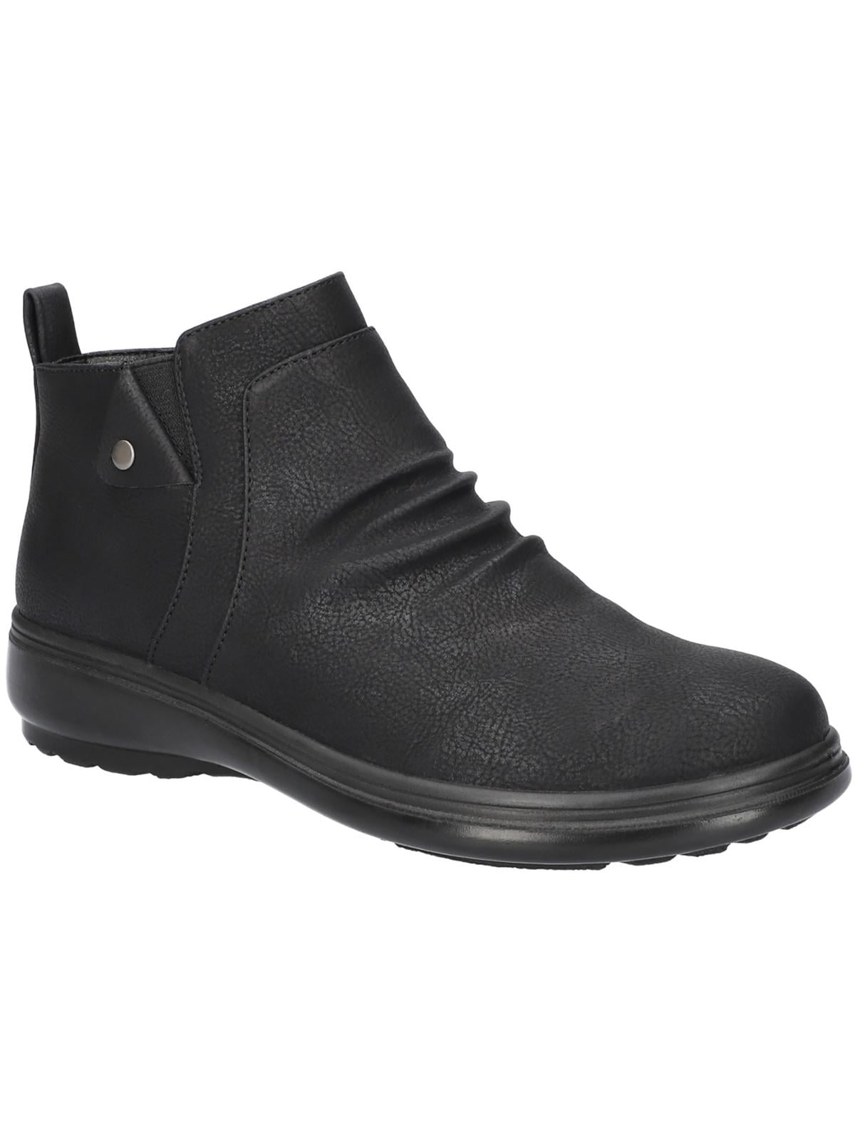 Easy Street Womens ARIADNE Faux Leather Cushioned Footbed Ankle Boots ...