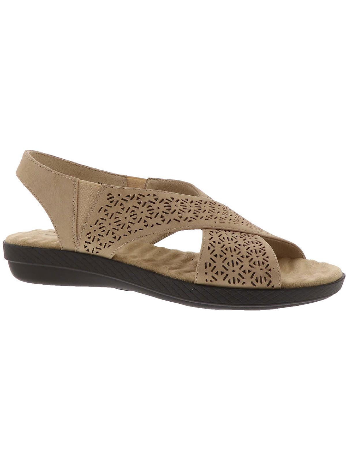 Easy Street Womens Claudia Faux Suede Criss-Cross Front Slingback ...