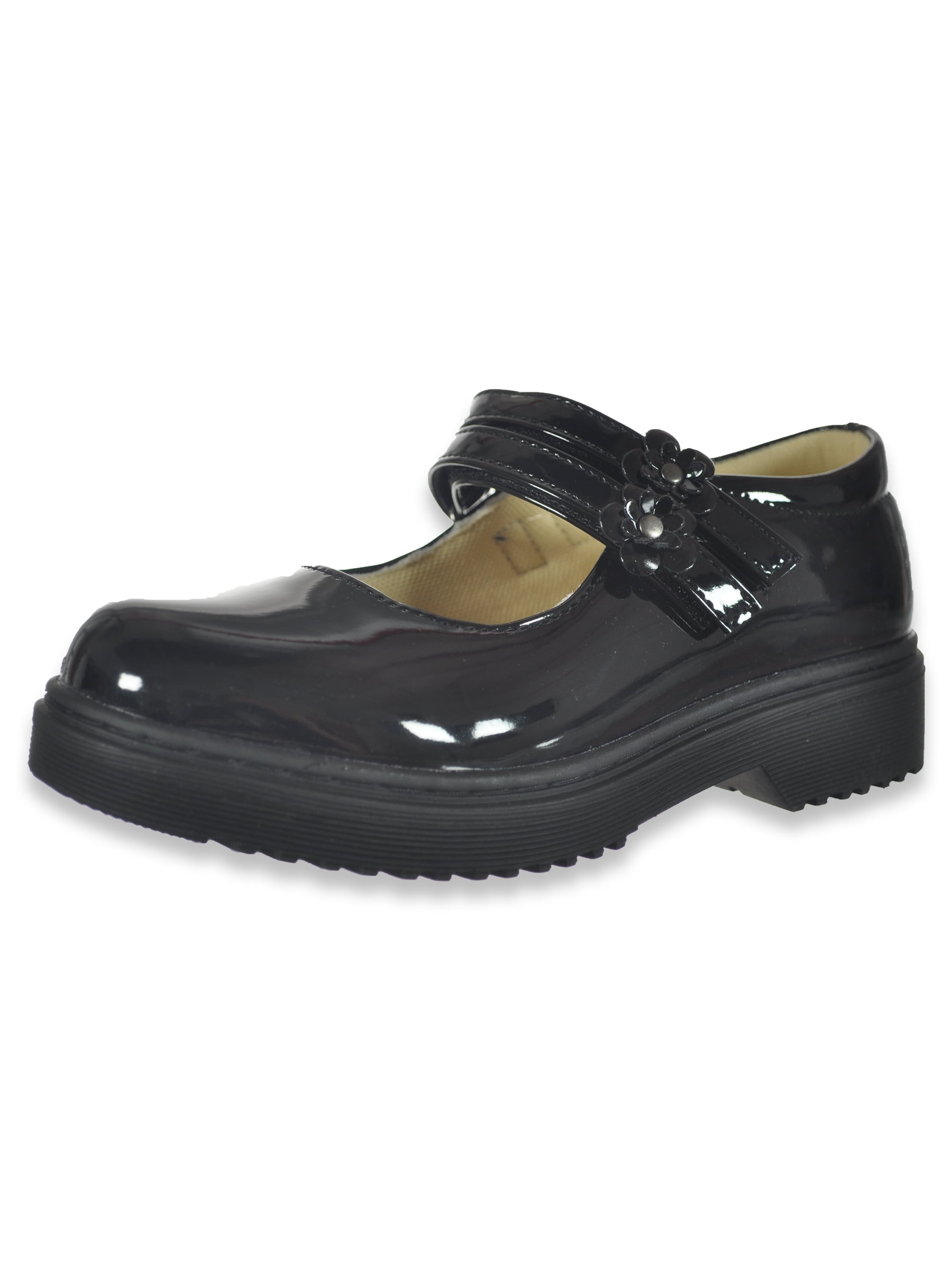 Easy Strider Girls' Double-Strap Patent Leather Shoes Color: black Size ...