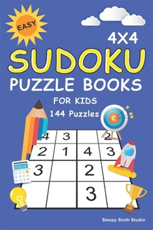 Pre-Owned Easy Sudoku Puzzle Books For Kids: 100+ Sudoku Puzzles 4x4 ...