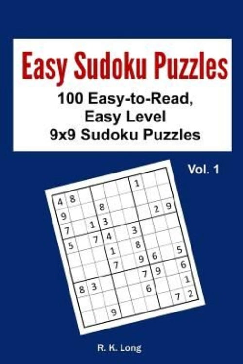 Easy Sudoku Puzzles Volume 1: 100 Easy-To-Read, Easy Level 9x9 Sudoku ...
