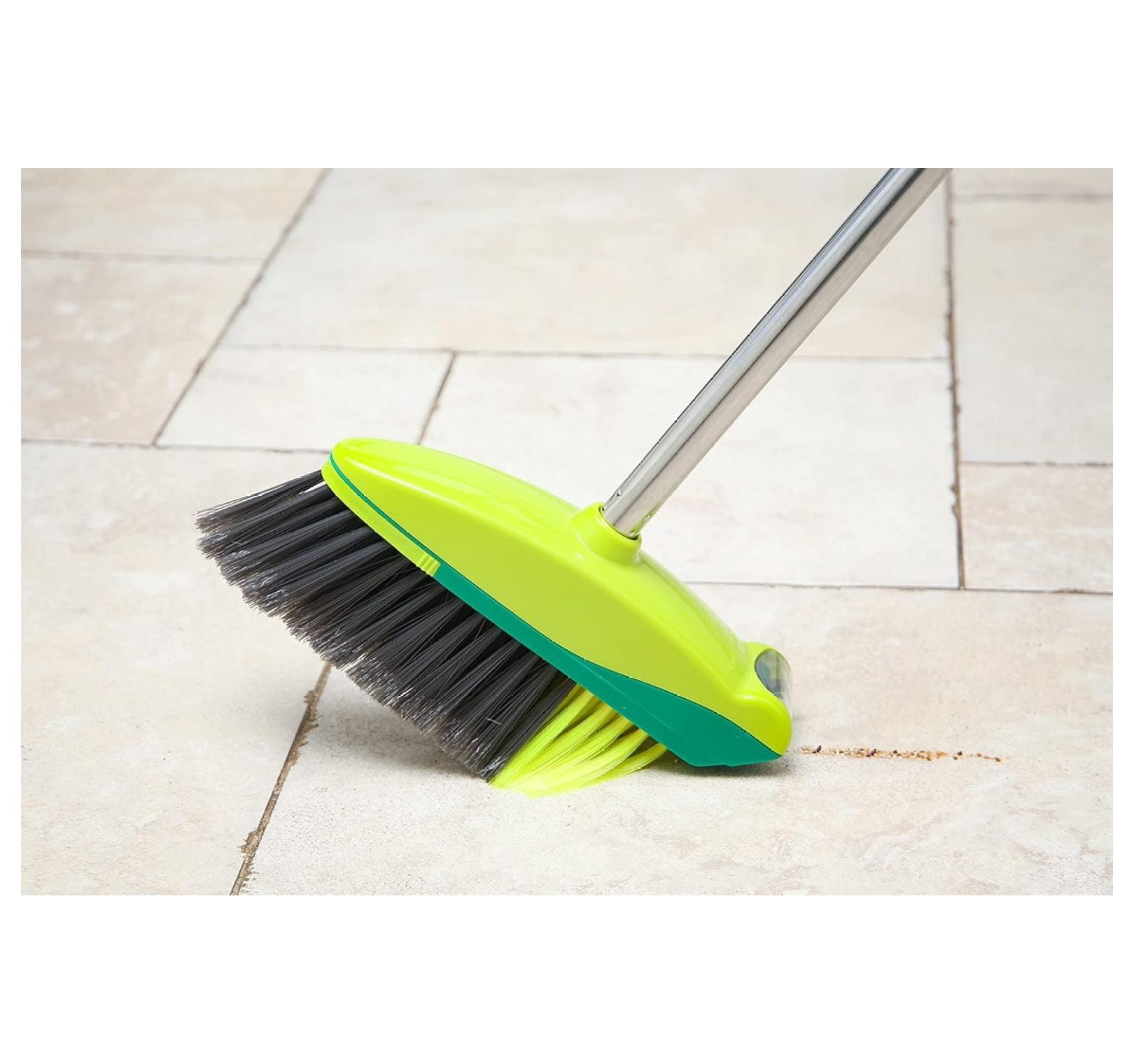 Easy Sweep Rotating Power Brush Broom, Green, Plastic Handle, Nylon ...