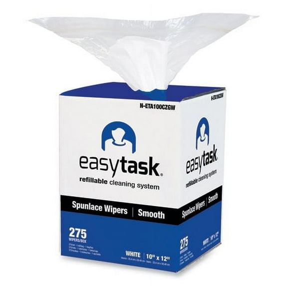 Easy Task A100 Wiper, Center-Pull, 10 X 12, 275 Sheets/roll With Zipper ...