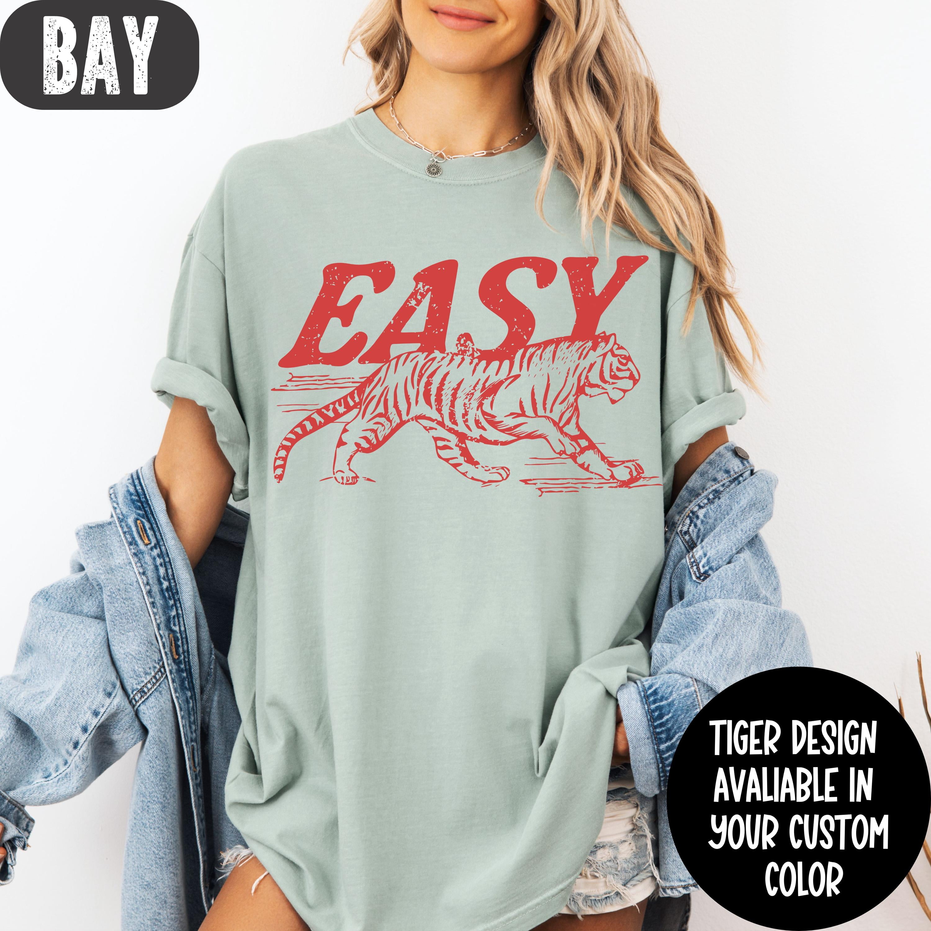 Easy Tiger Shirt, Distressed Tiger Shirt, Vintage T-shirts, Easy Tiger ...