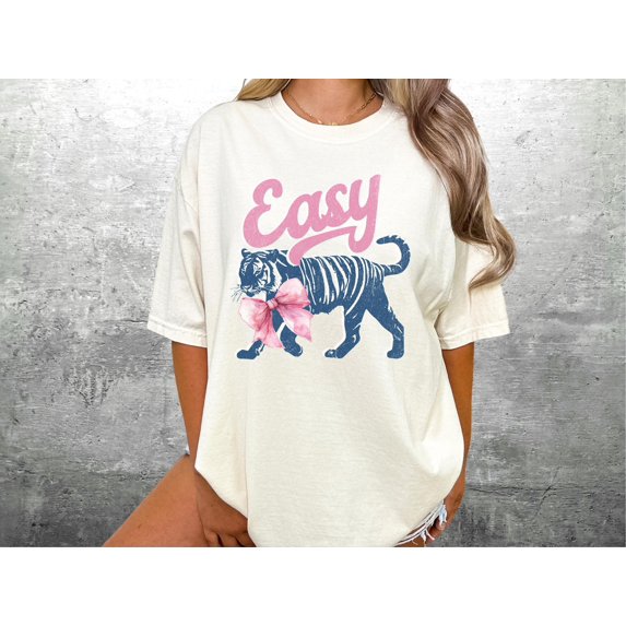 Easy Tiger Shirt Unisex Tee Coquette Trendy Trending Tiger T Shirt ...