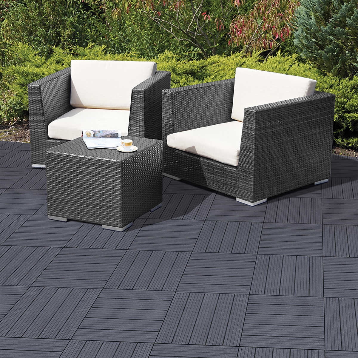 Easy Tile Cosmo Deck Slate Flooring Tile(Pack of 10) - Walmart.com