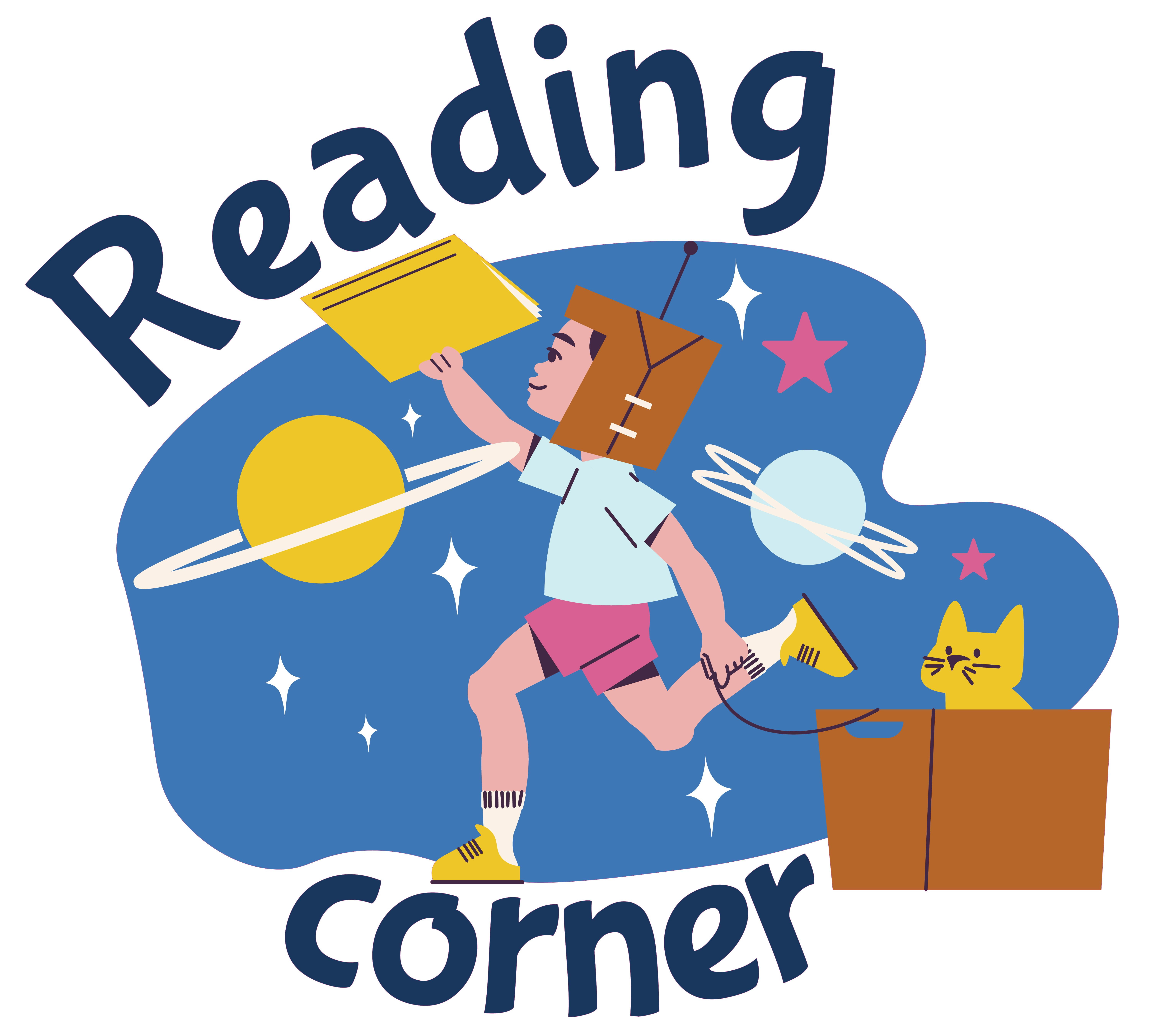 Easy To Apply Multicolored 18" x 20" Reading Corner Lettering Art Decor ...