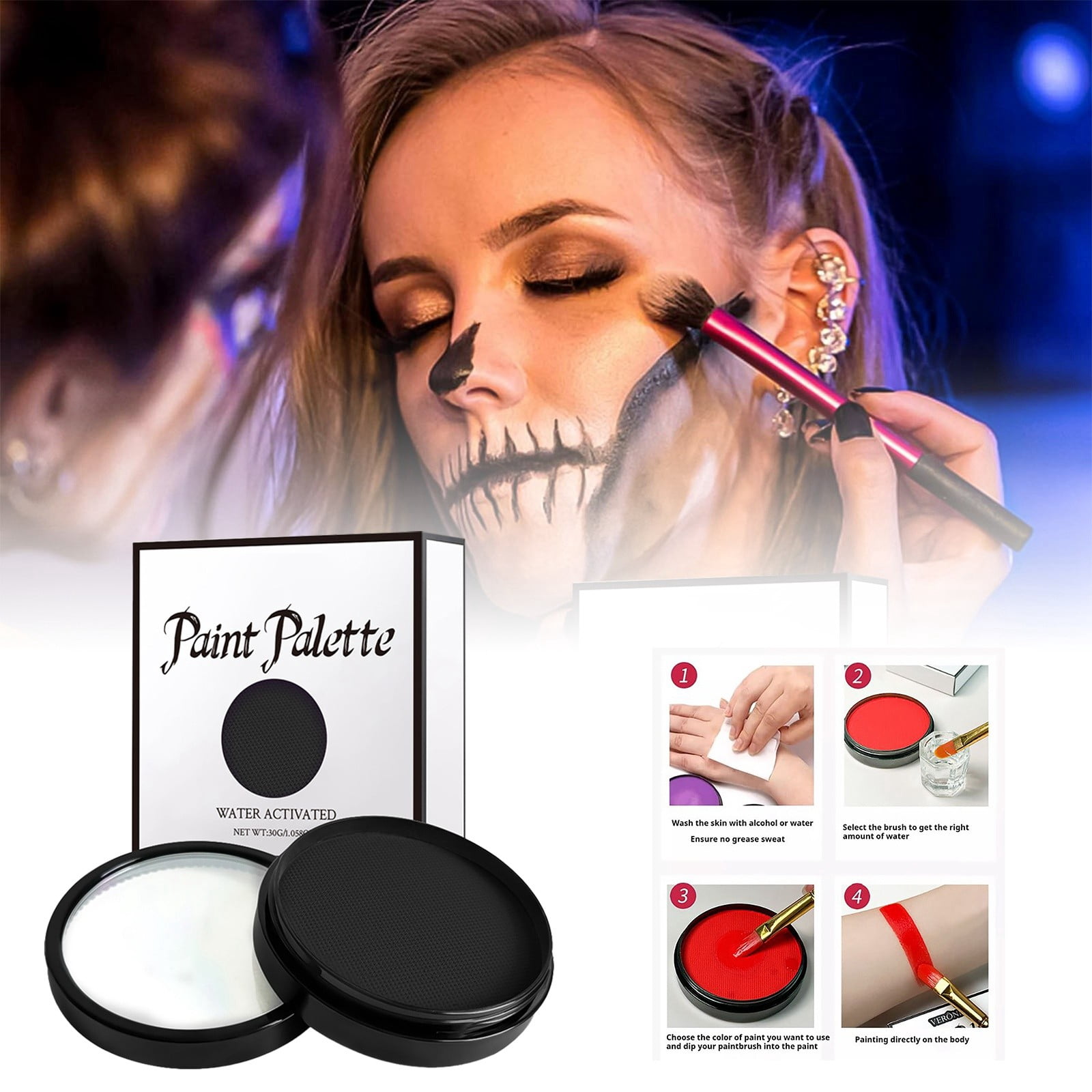 Easy To Dry And Easy To Color Pearlescent Water Soluble Body Painting ...