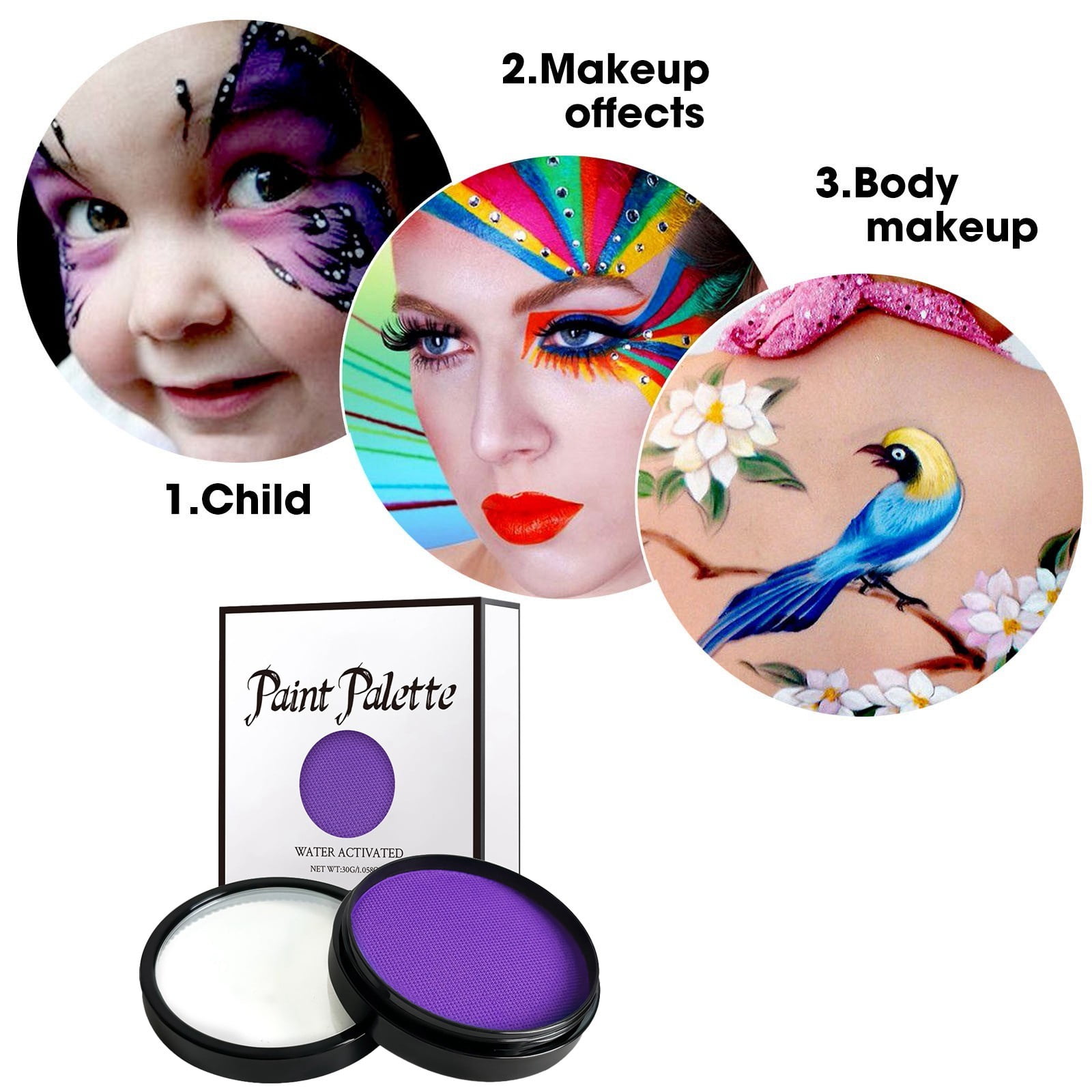 Easy To Dry And Easy To Color Pearlescent Water Soluble Body Painting ...