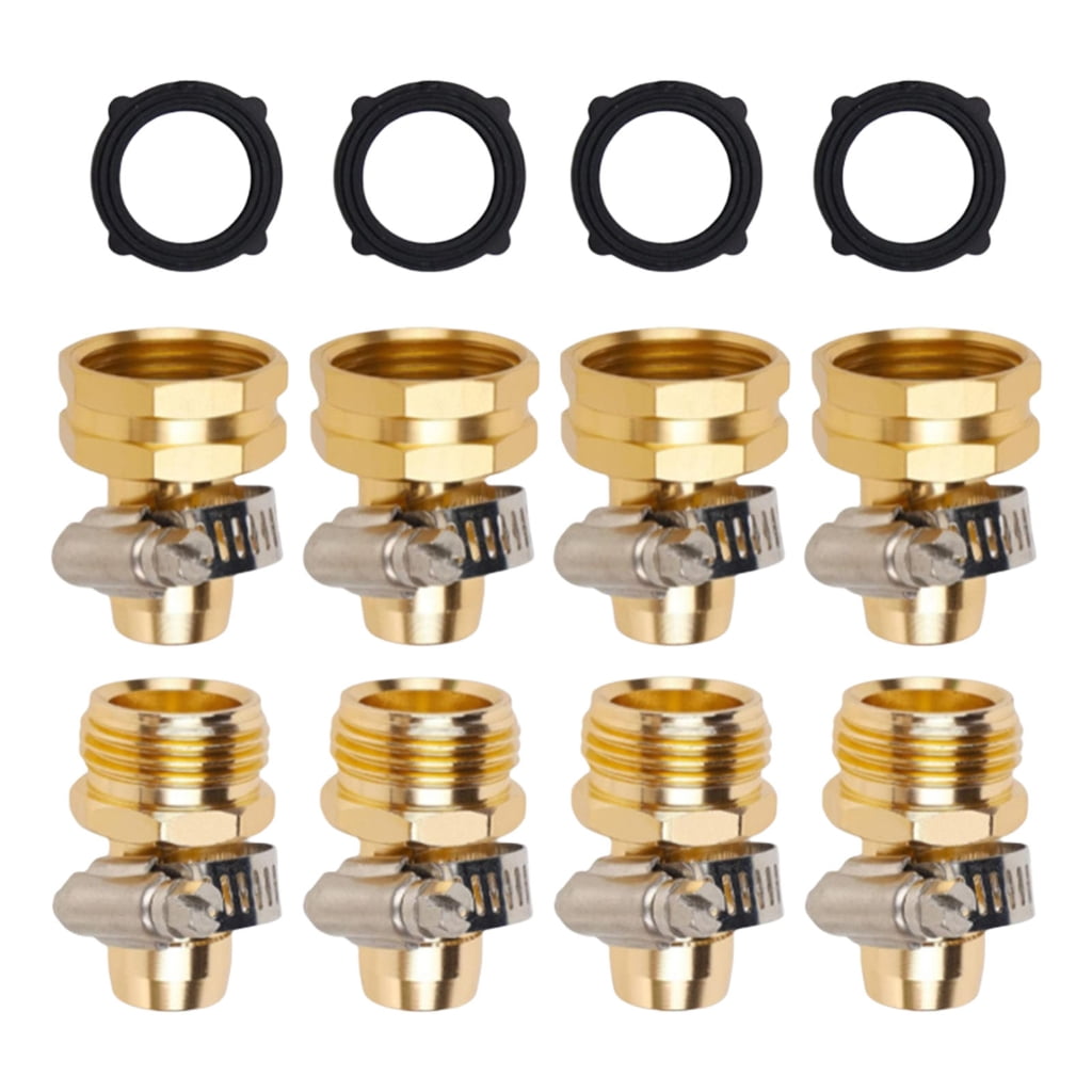 Easy To Install Aluminum Garden Hose Repair Connectors Fit 3/4 Inch ...