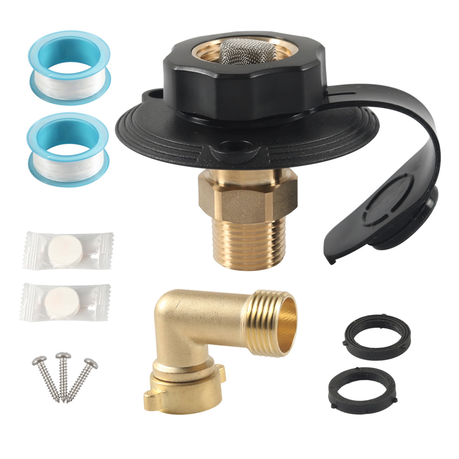 Easy To Install Marine Motorhomes Boat And Trailer Water Inlet Flange ...
